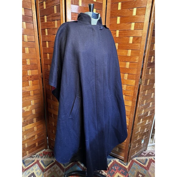 Charles Klein | Jackets & Coats | Vintage Charles Klein Wool Cape Plaid ...